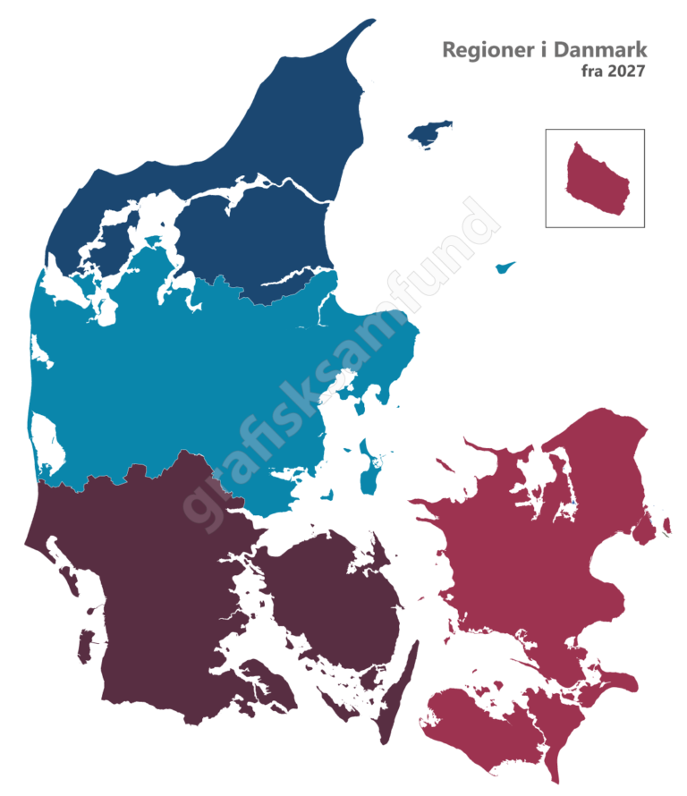Kommunale, regionale og alm. danmarkskort m.m. – Grafisk Samfund