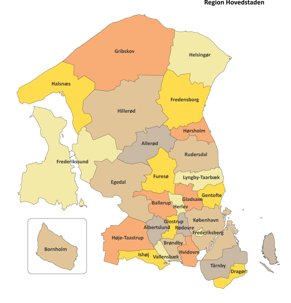 Kommunale, regionale og alm. danmarkskort m.m. – Grafisk Samfund
